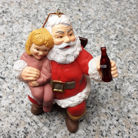 Vintage | Holiday | Vintage Coca Cola Santa Christmas Ornament | Poshmark